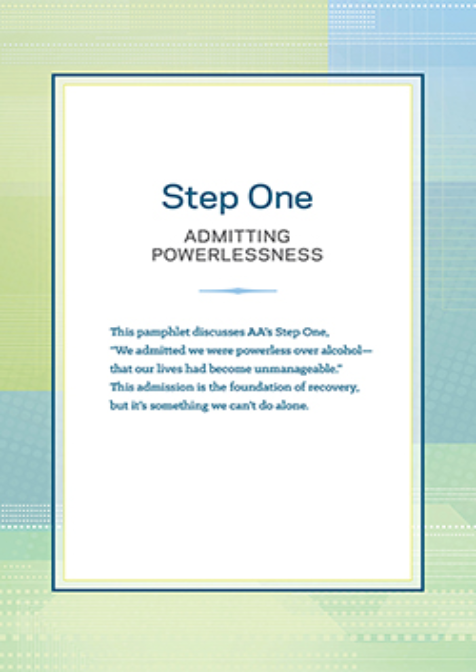 Step 1 Booklet - Admitting Powerlessness – AA NSW Bookshop