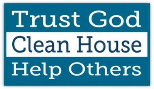 Trust God - Clean House - Help Others Magnet – AA NSW Bookshop