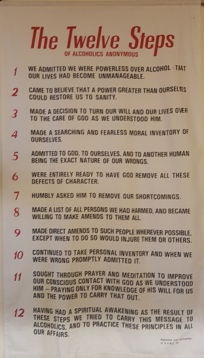 The Twelve Steps Banner – AA NSW Bookshop